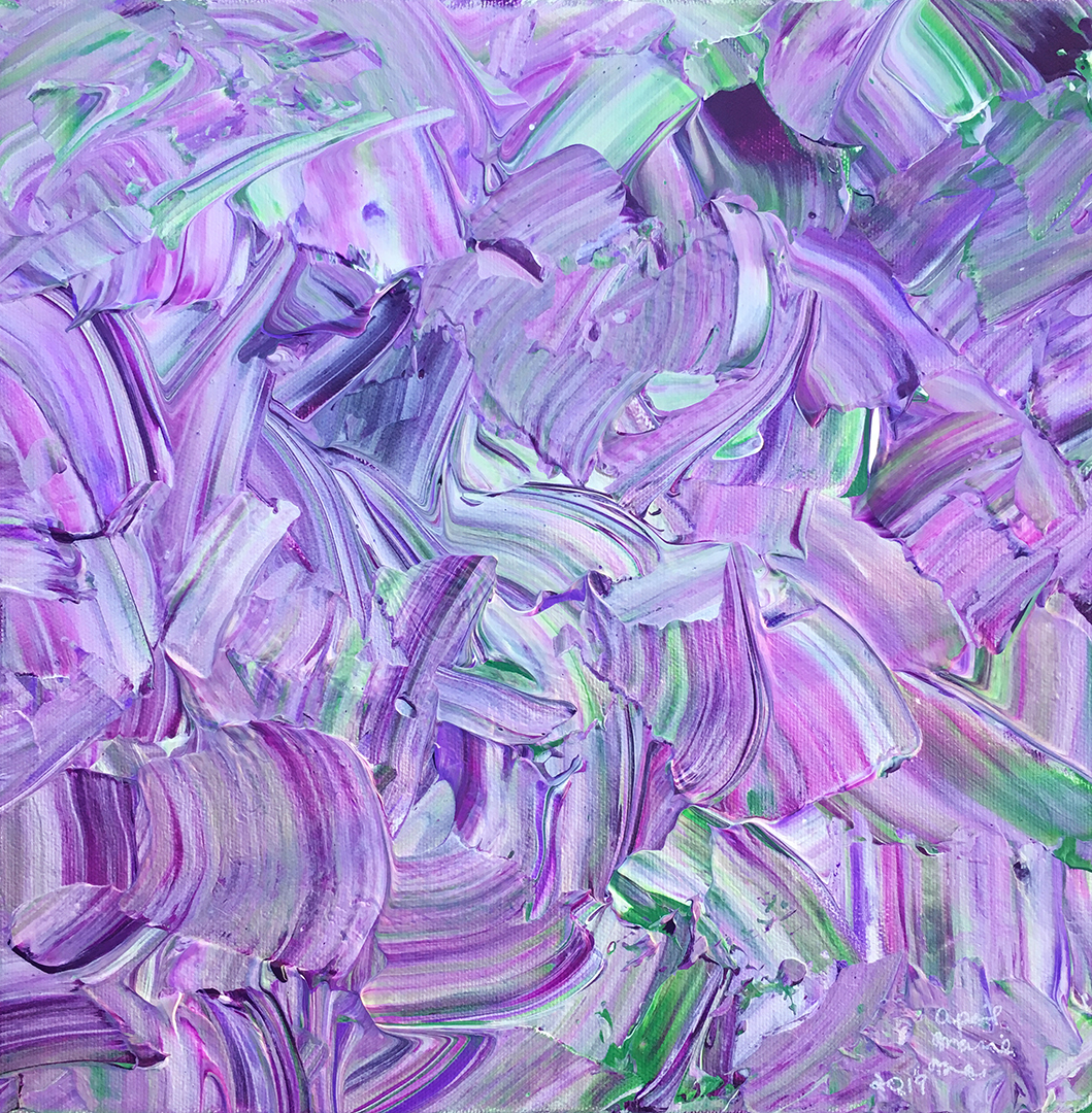 African Violet Painting - Luna Anemone