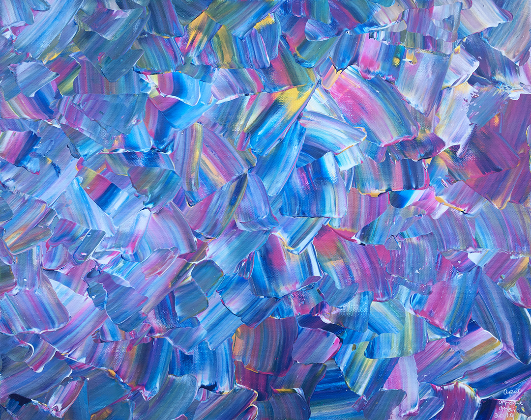 Dutch Iris Painting - Luna Anemone