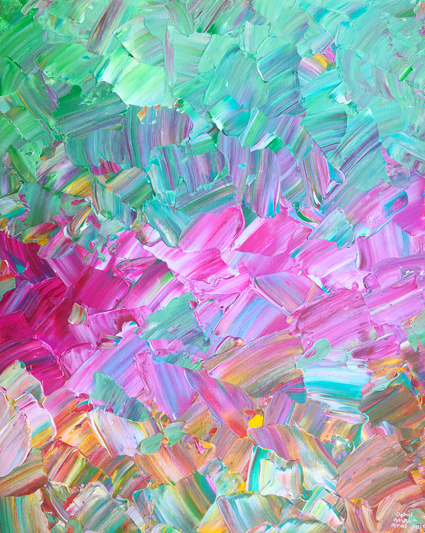 Watermelon Painting - Luna Anemone