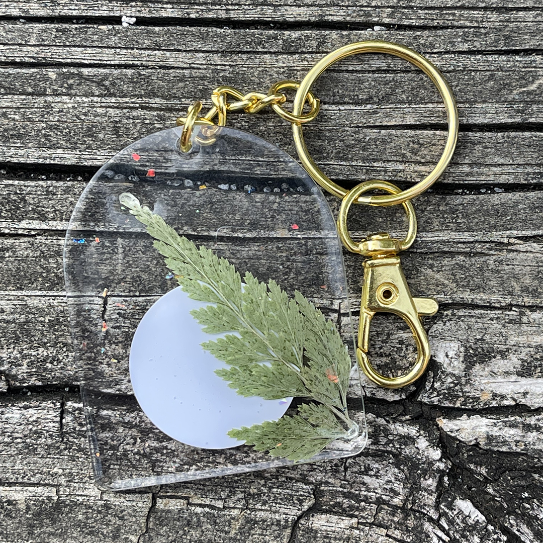 Fern Portal Glitter Link Digital Business Card Clip - Luna Anemone