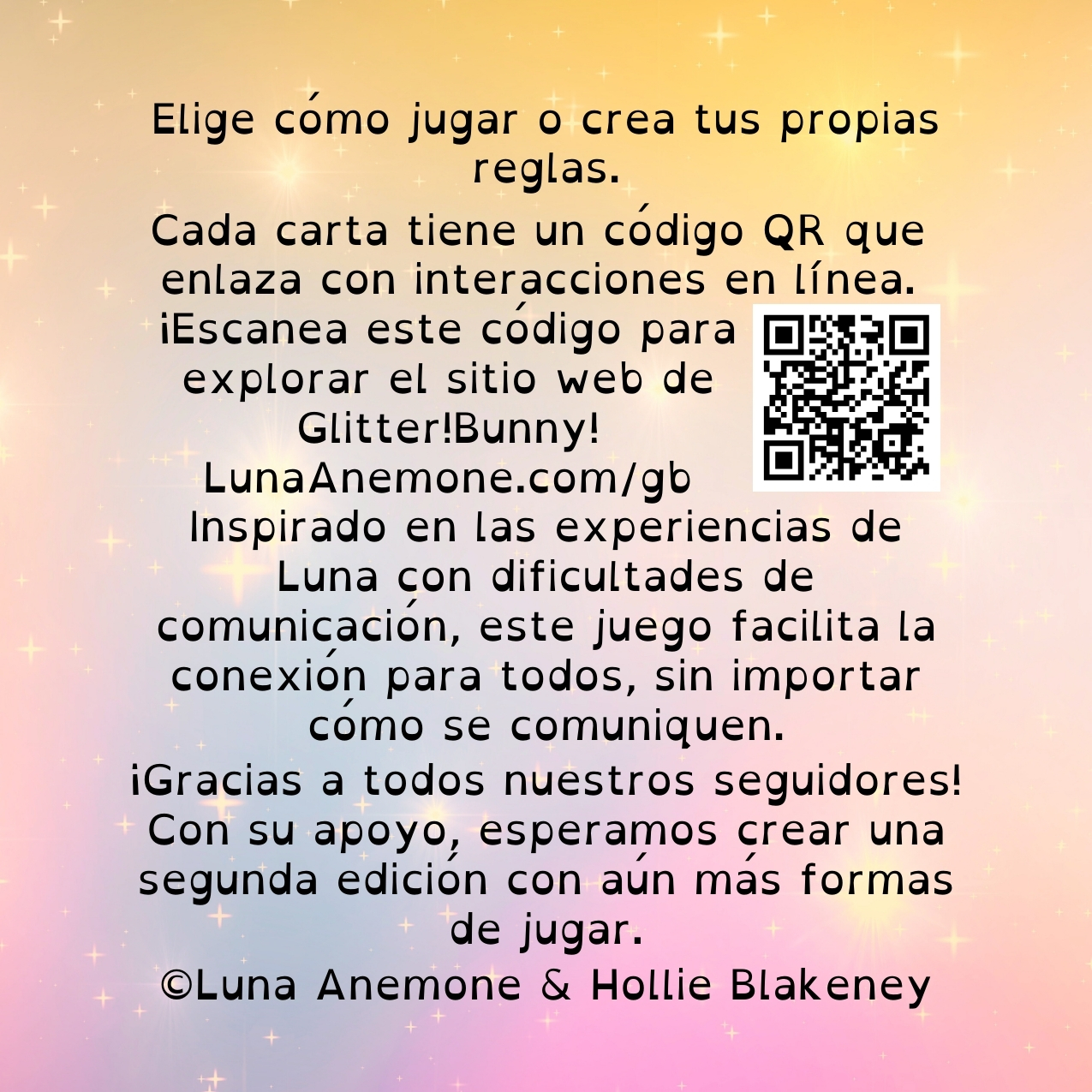 Glitter!Bunny Card Introducción 2 - Luna Anemone